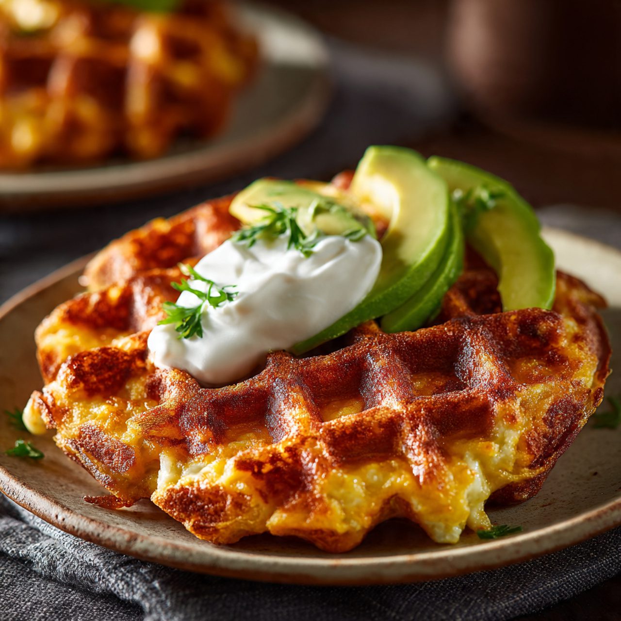 Irresistible Low Carb Egg & Cheese Chaffle Recipe! - dessertventure